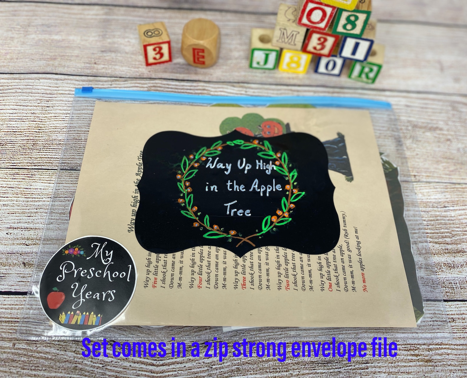 Way up High in the Apple Tree/magnetic Story Board/children/preschool ...