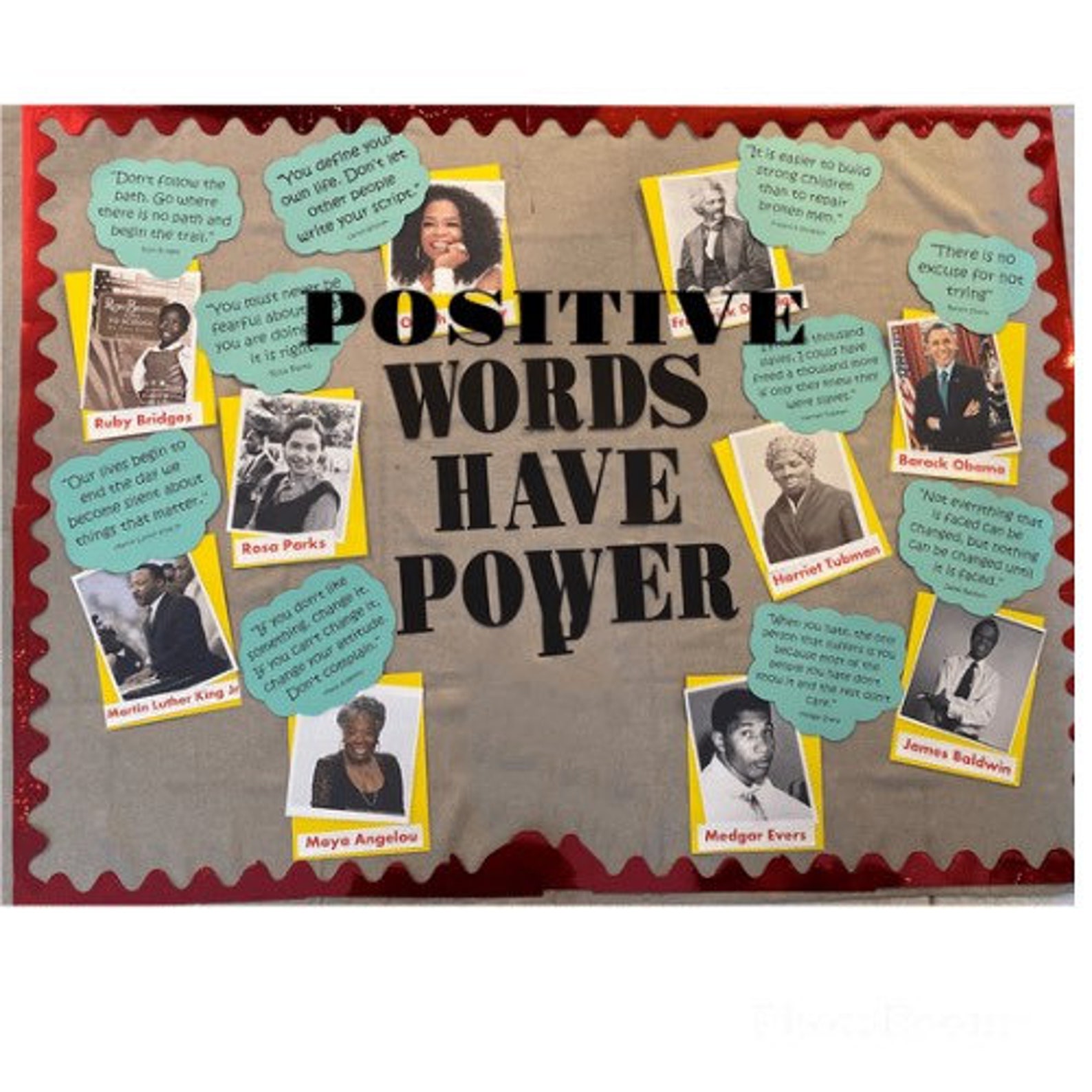 Teacher School Bulletin Board “positive Words Have Power” for Classroom ...