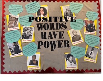 Words Have Power Bulletin Board - Etsy