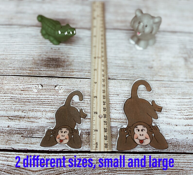 5 Little Monkeys Swinging on a Tree/ Magnetic Story Board/imagination ...