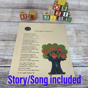 Way up High in the Apple Tree/magnetic Story Board/children/preschool ...