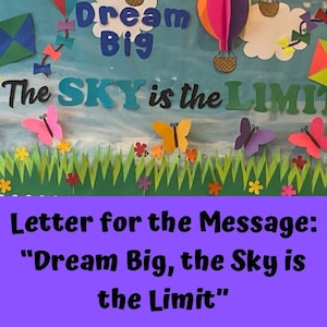 Teachers School Bulletin Board / Back to School /the Sky is the Limit ...