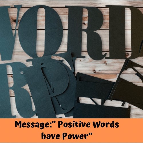 Teacher School Bulletin Board positive Words Have Power for - Etsy UK