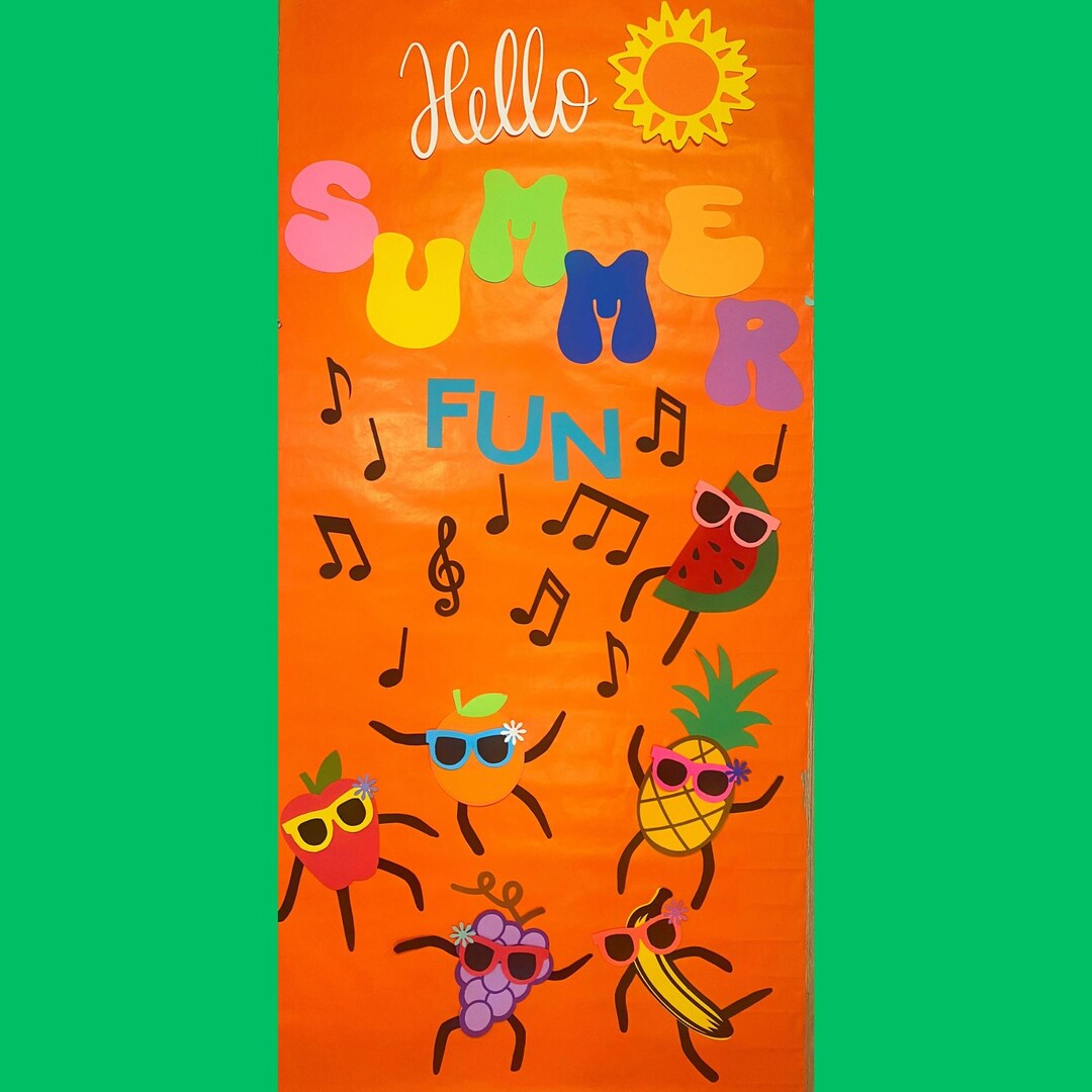 Teachers School Class Door Decoration/hello SUMMER Fun/cardstock ...