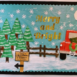 Teachers School Bulletin Board for Christmas /winter /classroom ...