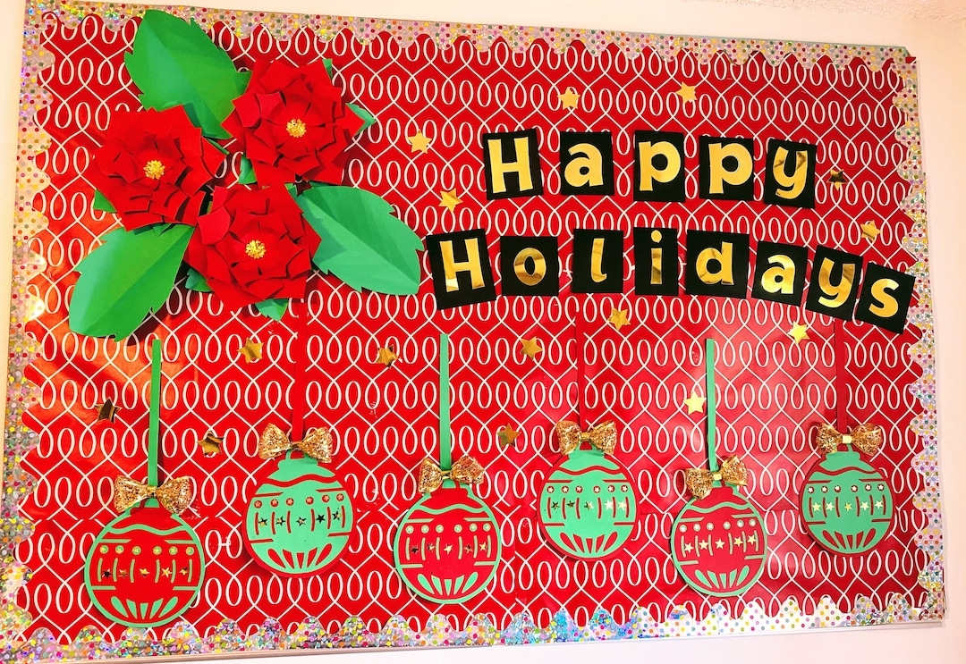Teachers School Bulletin Board for December Holidays/classroom ...