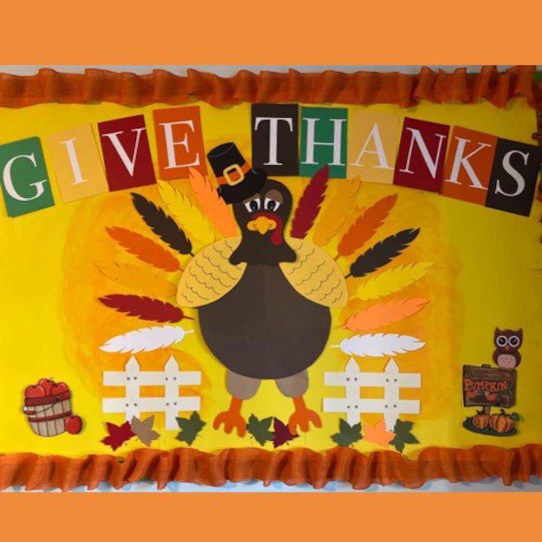 Teacher School Bulletin Board for Thanksgiving /classroom Decorations ...