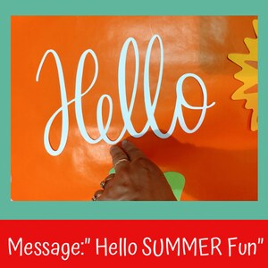 Teachers School Class Door Decoration/hello SUMMER Fun/cardstock ...
