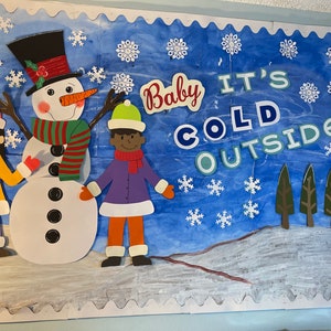 Teachers School Bulletin Board for Classroom Decoration in Winter/ Baby ...