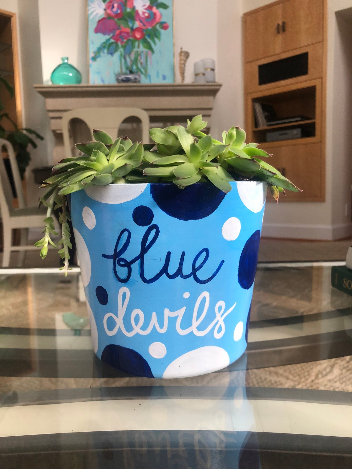 Custom Painted College Pot Planter High School Graduate Gift | Etsy