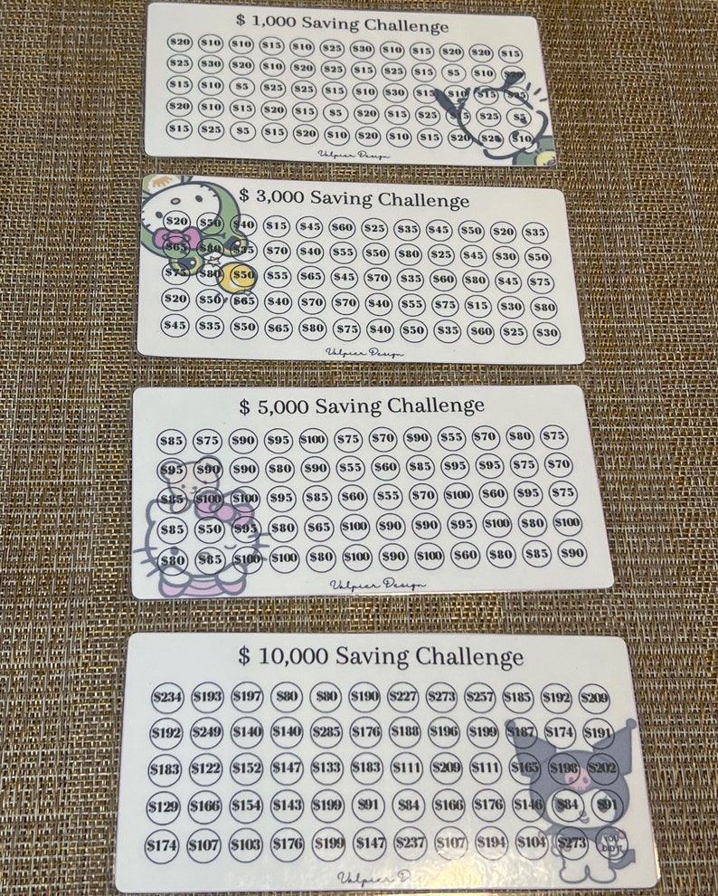 Hello Kitty Saving Challenge /1k/3k/5k/10k/1k Challenge/3k Challenge/5k ...