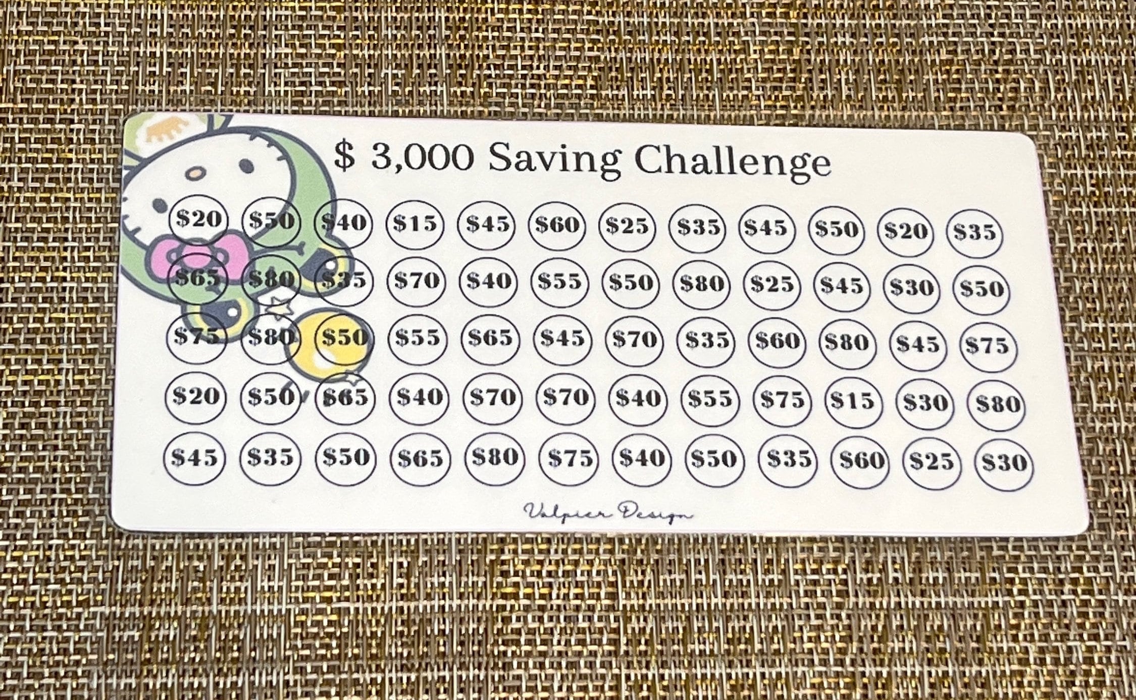 Hello Kitty Saving Challenge /1k/3k/5k/10k/1k Challenge/3k Challenge/5k ...