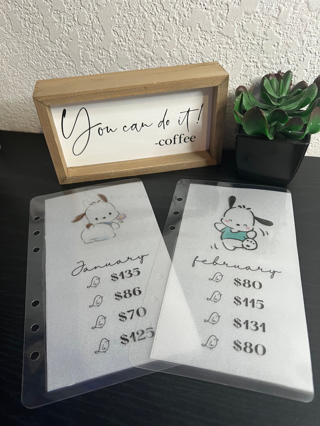 A6 Vellum Custom Glossy Cash Envelopes - Pochacco Envelopes Custom ...