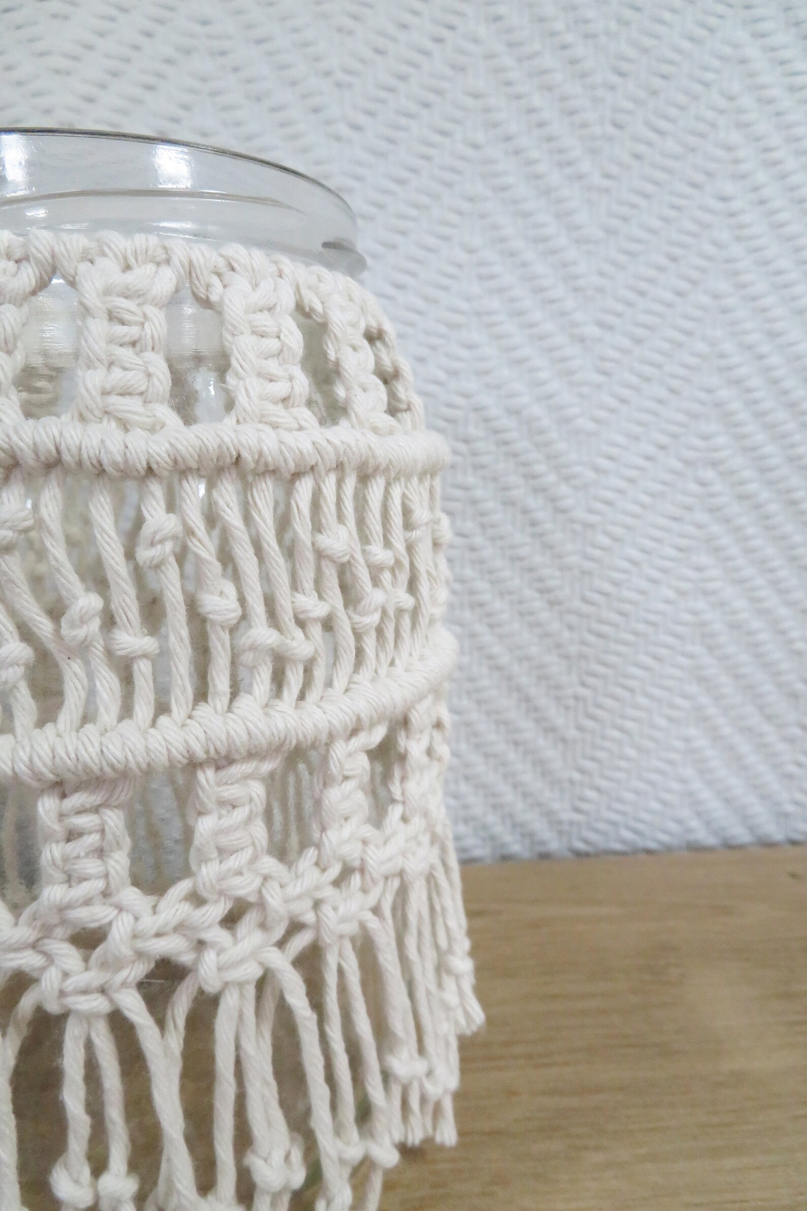 Macrame Jar Macrame Vase Macrame Lantern Candleholder | Etsy