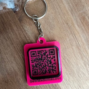 Custom Acrylic QR Code Keychain for Payment Links, Social Media, or ...