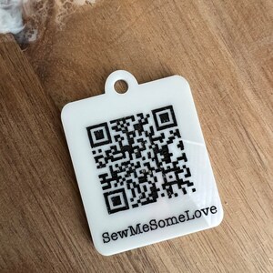 Custom Acrylic QR Code Keychain for Payment Links, Social Media, or ...