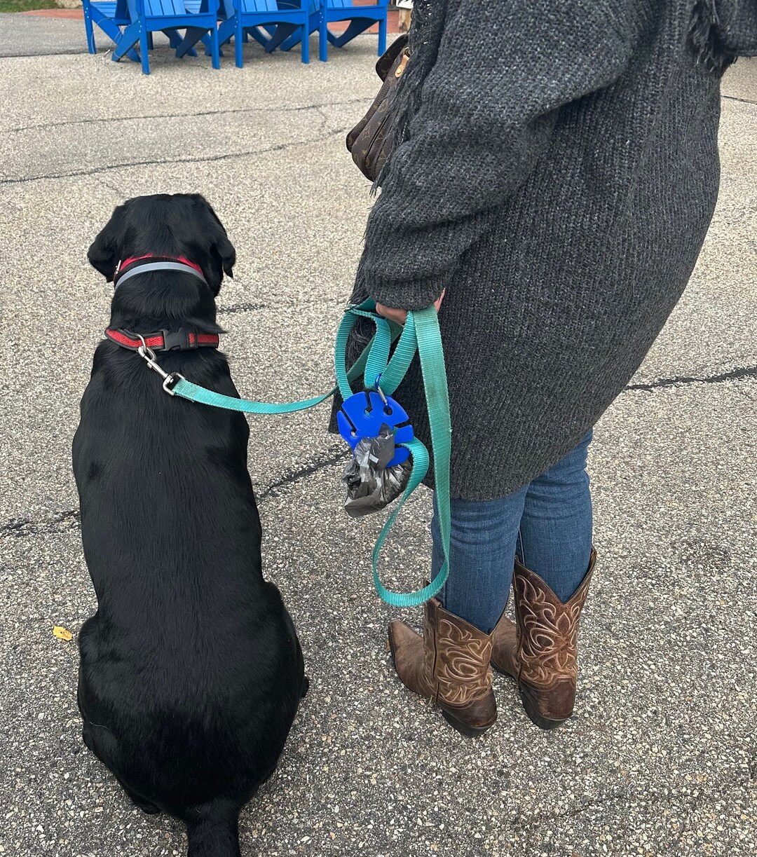 Dog Poop Bag Holder, Hands Free Dog Waste Clip With Tick Remover and ...