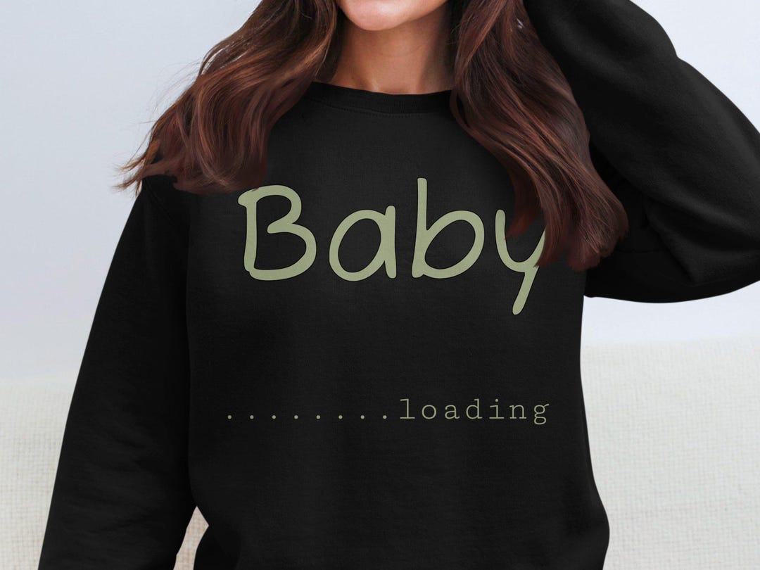 Baby Loading T-shirt, Cute Baby Shower Gift, Funny Pregnancy Shirt ...
