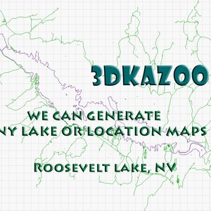 Custom Laser Lake Map Digital File - SVG Format. - Etsy