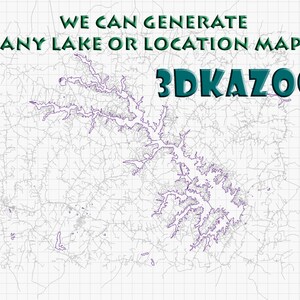 Custom Laser Lake Map Digital File - SVG Format. - Etsy