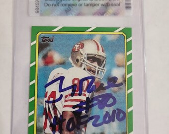 Jerry Rice Football Card - Etsy