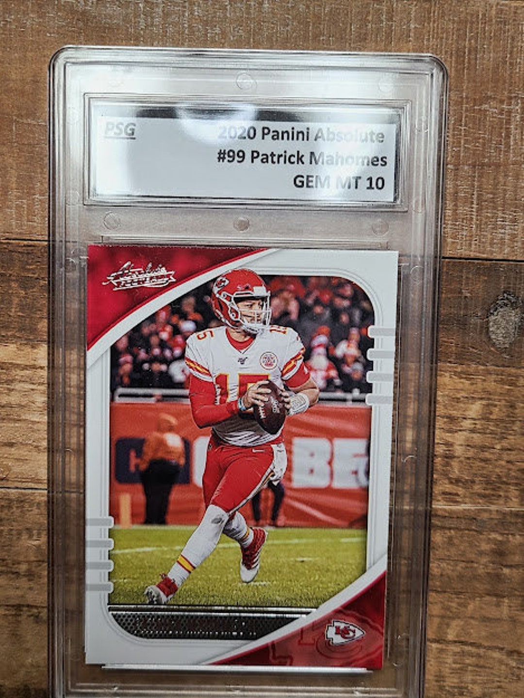 2x Custom Encased Real Card Patrick Mahomes 2020 Panini Absolute 99 ...