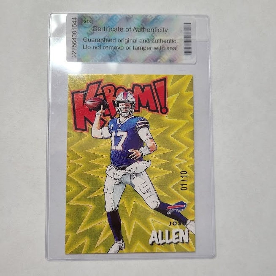 Josh Allen Custom Rookie Card 2021 Absolute Kaboom K34 Custom Rookie ...