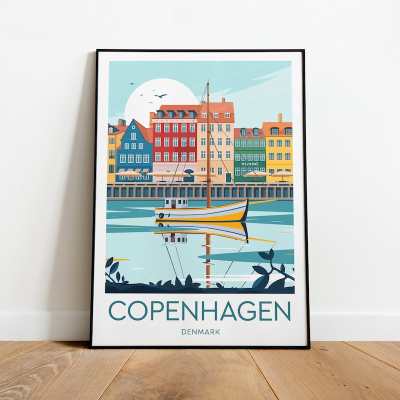 Copenhagen Poster - Etsy