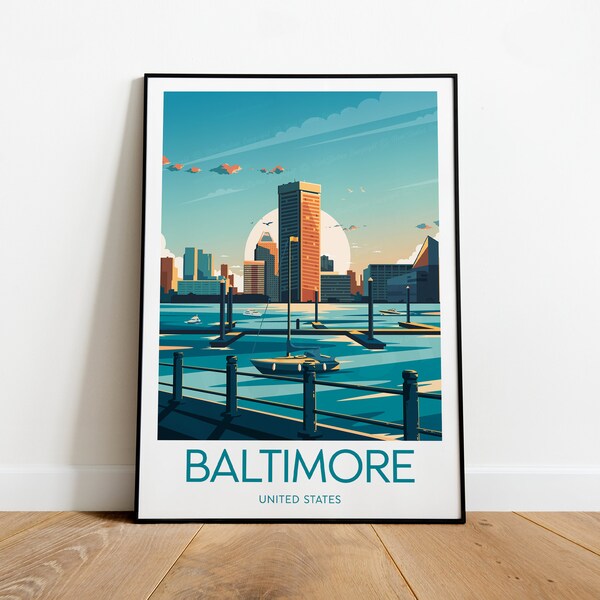Baltimore Travel Poster - Etsy