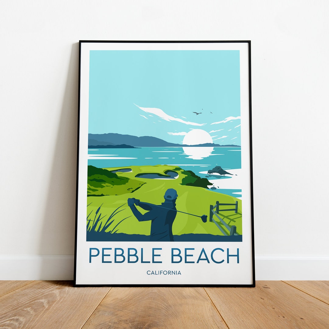 Pebble Beach Golf Links Print - California, Pebble Beach Print, Pebble ...