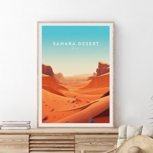 Sahara Desert Poster - Etsy