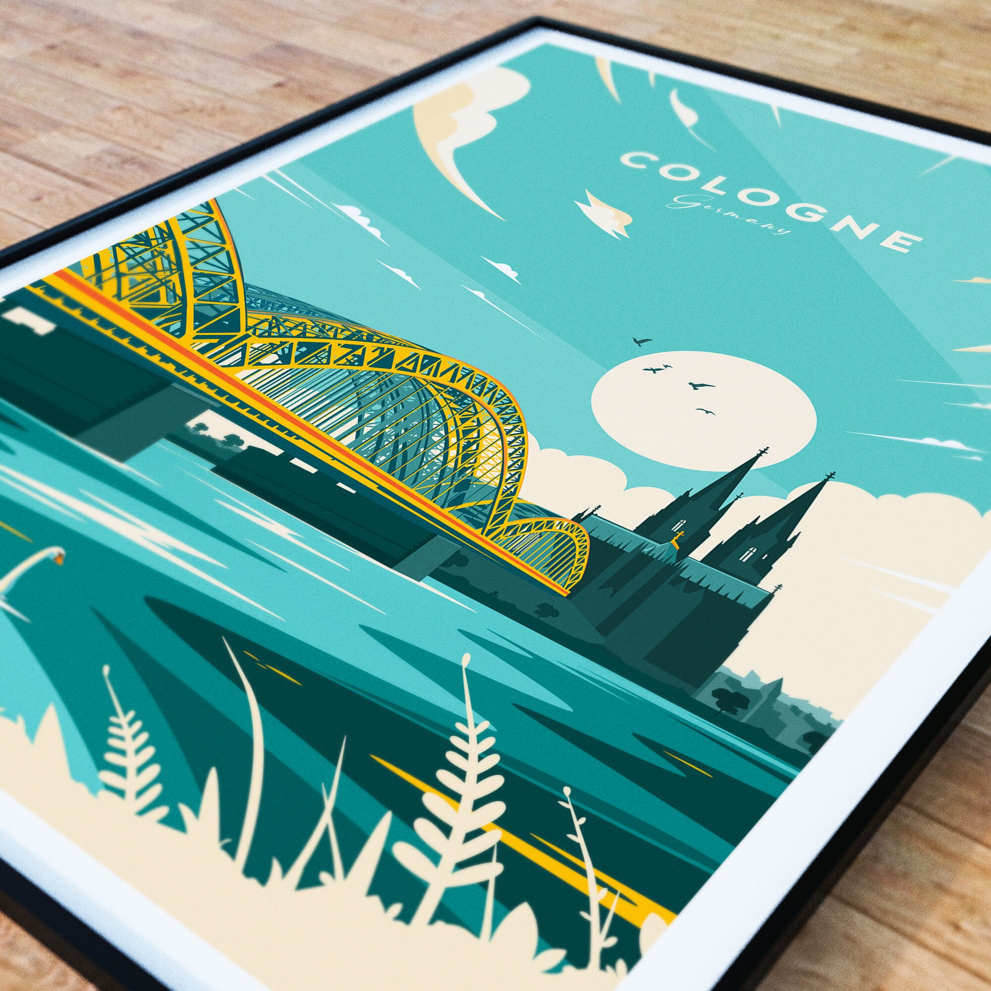 Cologne Traditional Travel Print Germany Cologne Poster - Etsy