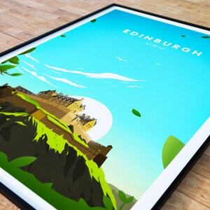 Edinburgh Traditional Travel Print - Scotland, Edinburgh Poster ...