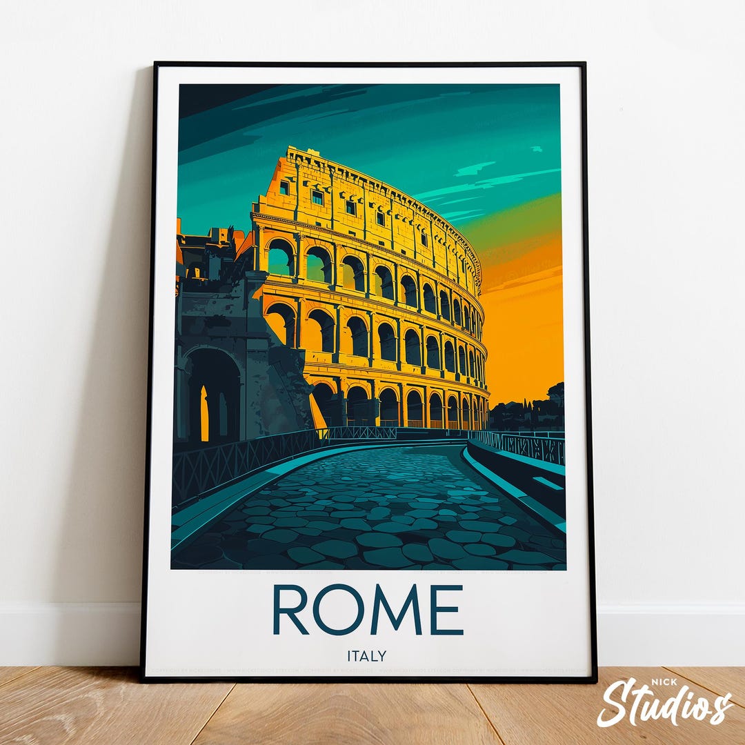 Rome Travel Print - Italy, Colosseum Poster, Colosseum Print, Italy ...