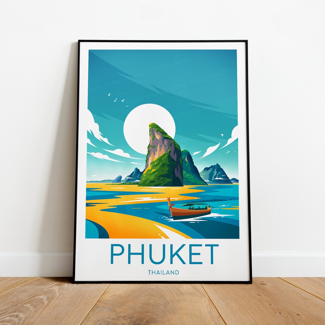 Phuket Travel Print - Thailand, Phuket Poster, Travel Poster, Thailand ...