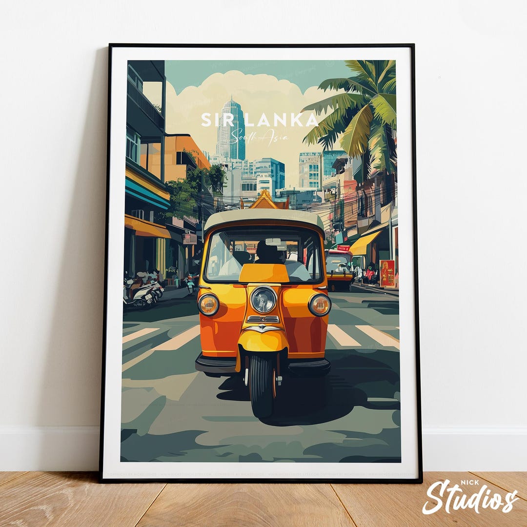 Sri Lanka Traditional Travel Print - South Asia, Sri Lanka Poster, Sri ...
