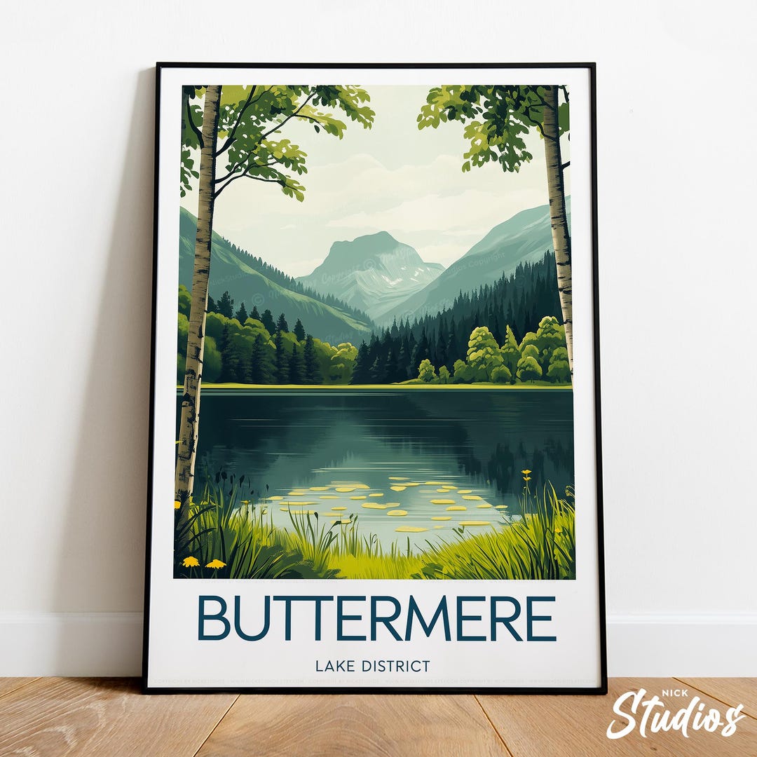 Buttermere Travel Print Lake District, Buttermere Print, Buttermere ...