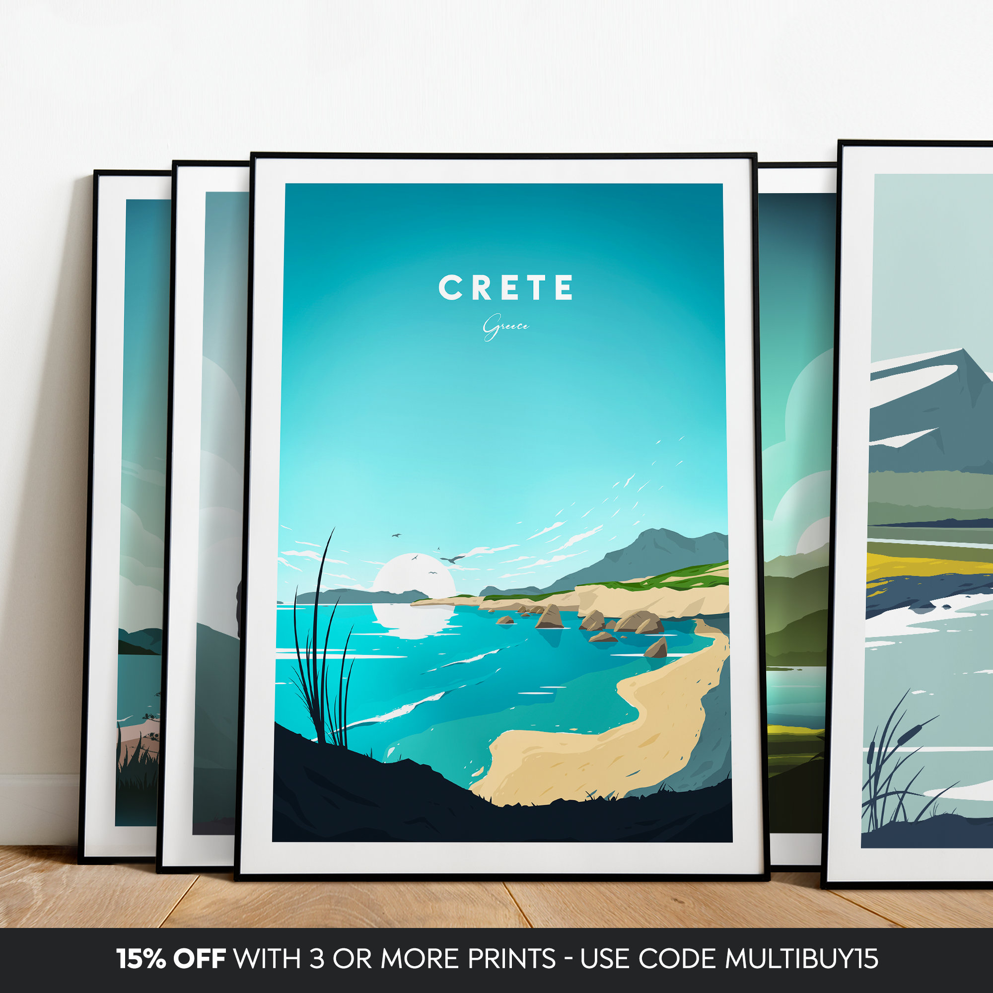 Crete traditional travel print Greece Crete poster Crete | Etsy