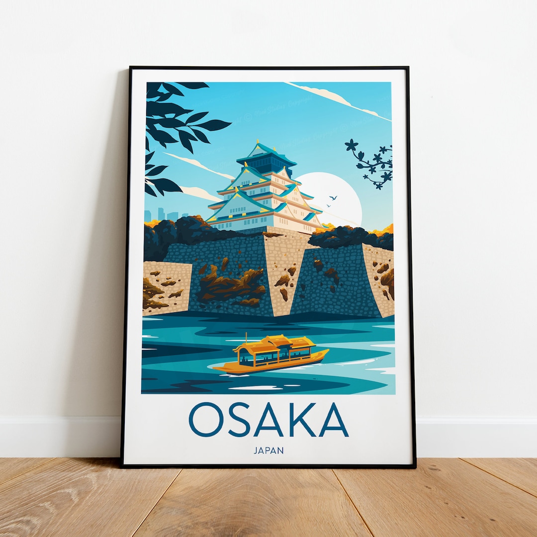 Osaka Travel Print - Japan, Osaka Poster, Osaka Print, Japan Poster ...