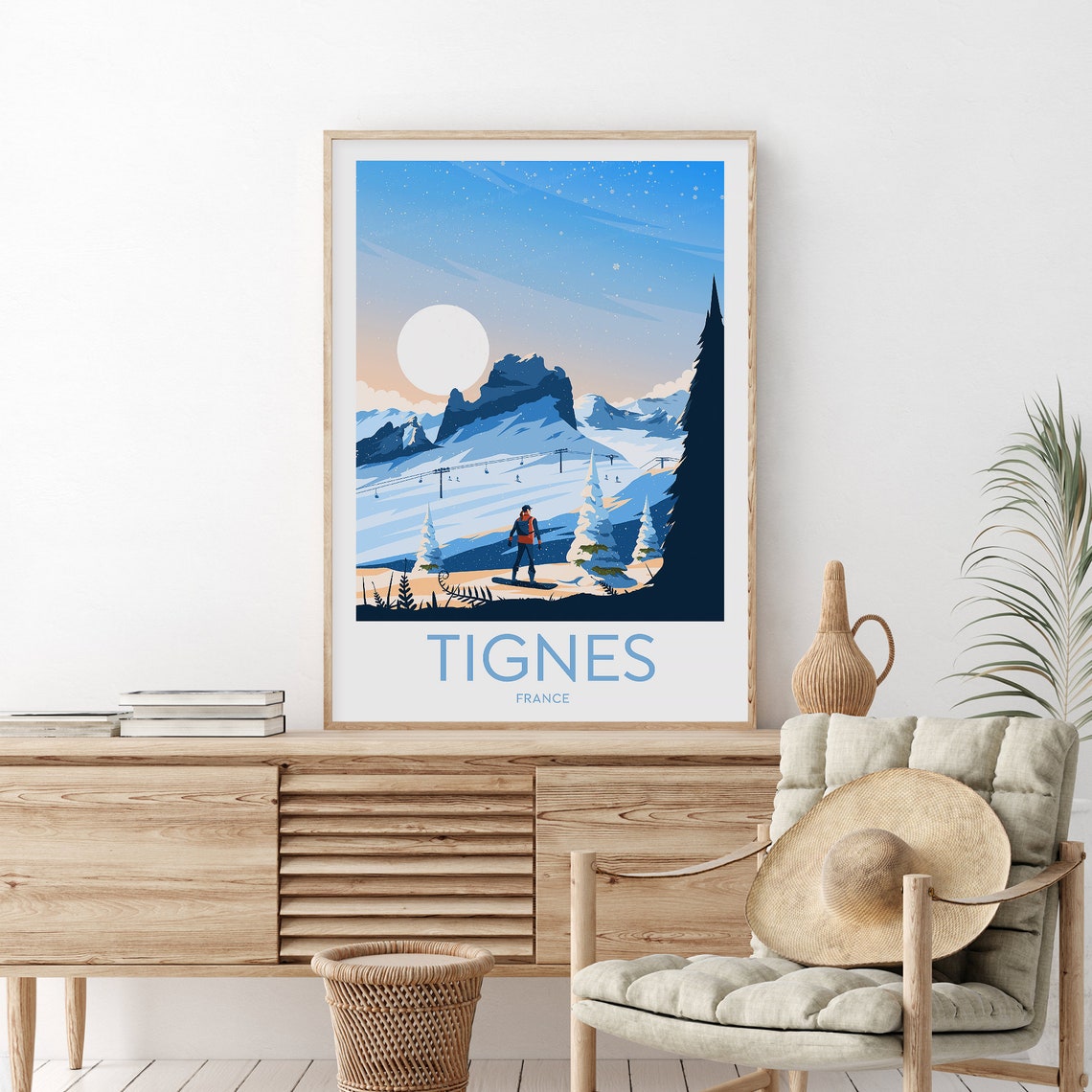 Tignes Travel Print France Tignes Poster Ski Poster Ski - Etsy