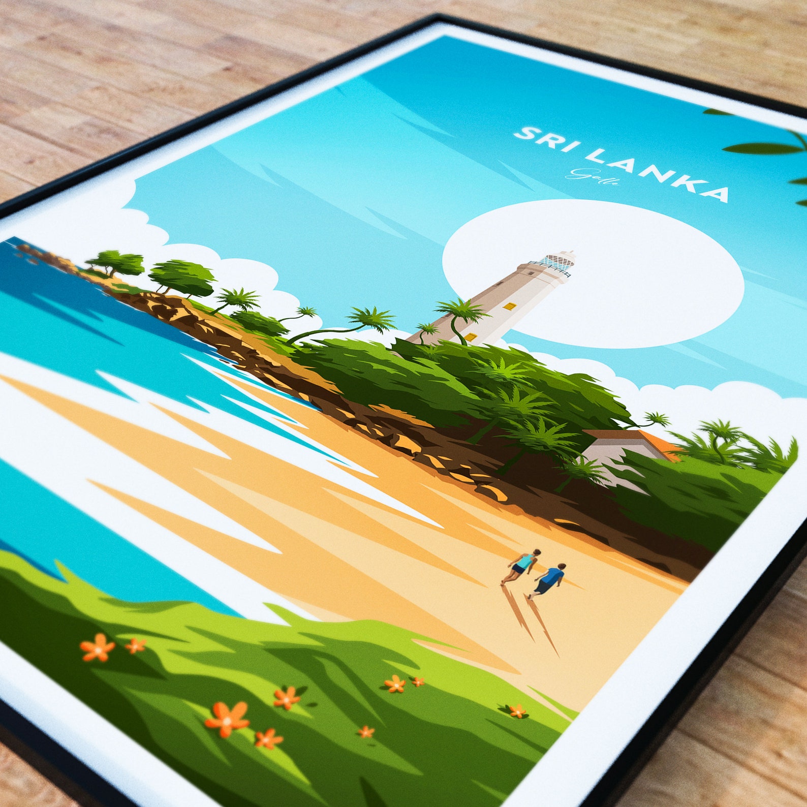 Sri Lanka Traditional Travel Print Galle Sri Lanka Poster | Etsy