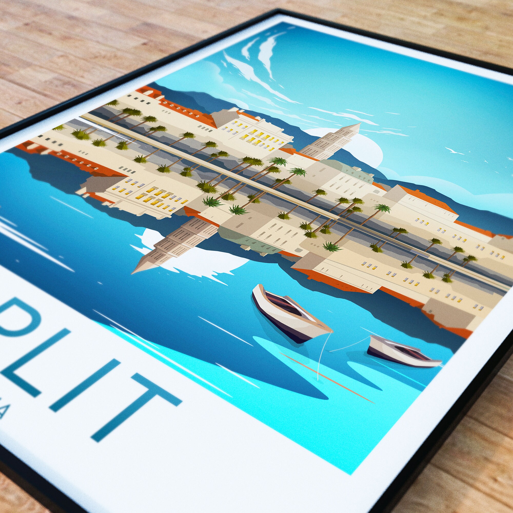 Split Travel Print Croatia Split Poster Split Print Hvar | Etsy