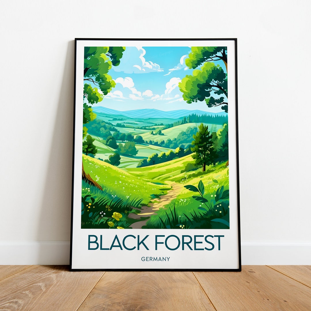 Black Forest Travel Print - Germany, Black Forest Poster, Black Forest ...