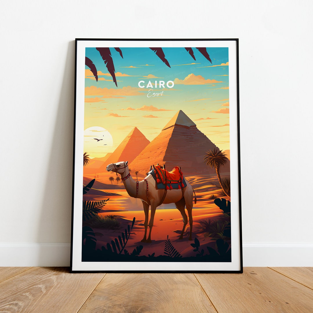 Cairo Traditional Travel Print - Egypt, Cairo Print, Cairo Poster, Wall ...