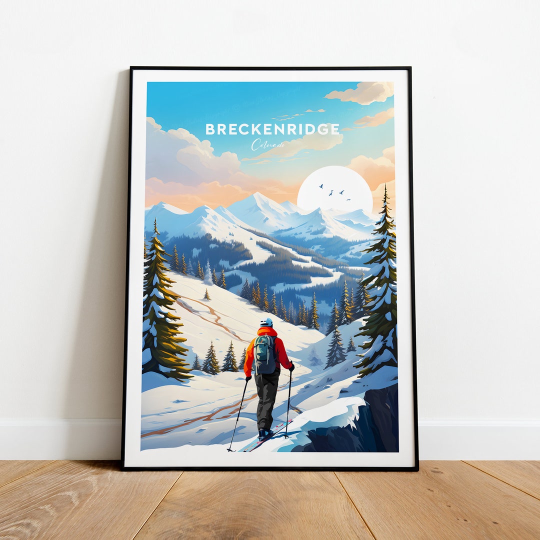 Breckenridge Traditional Ski Print - Colorado, Breckenridge Poster ...