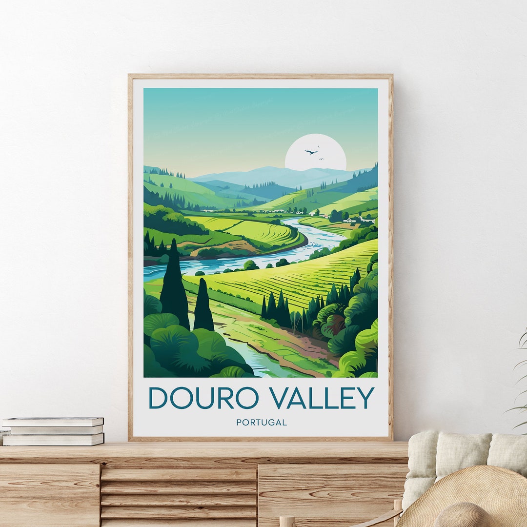 Douro Valley Travel Print - Portugal, Douro Valley Poster, Douro Valley ...