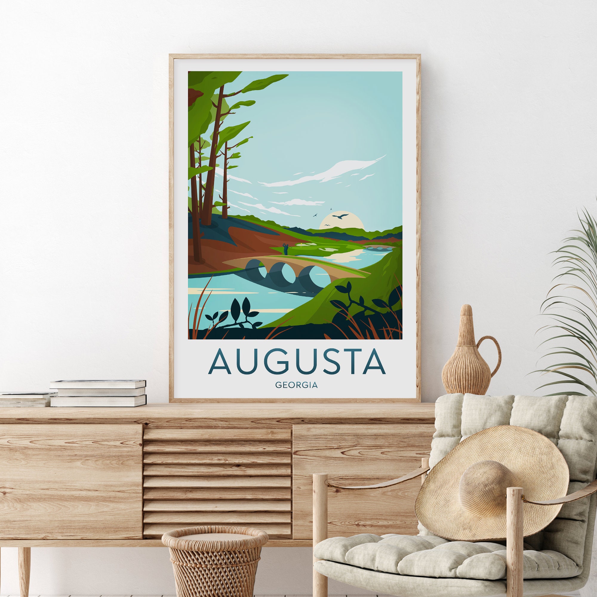 Augusta National Golf Club Print Georgia Augusta Poster - Etsy