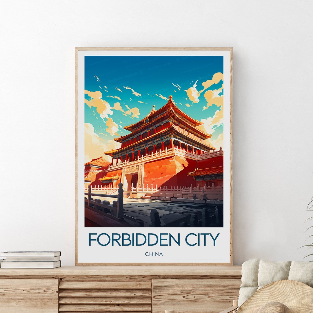 Forbidden City Travel Print - China, Forbidden City Poster, Forbidden ...