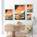 Positano Sunset Traditional Travel Print - Italy, Amalfi Poster ...