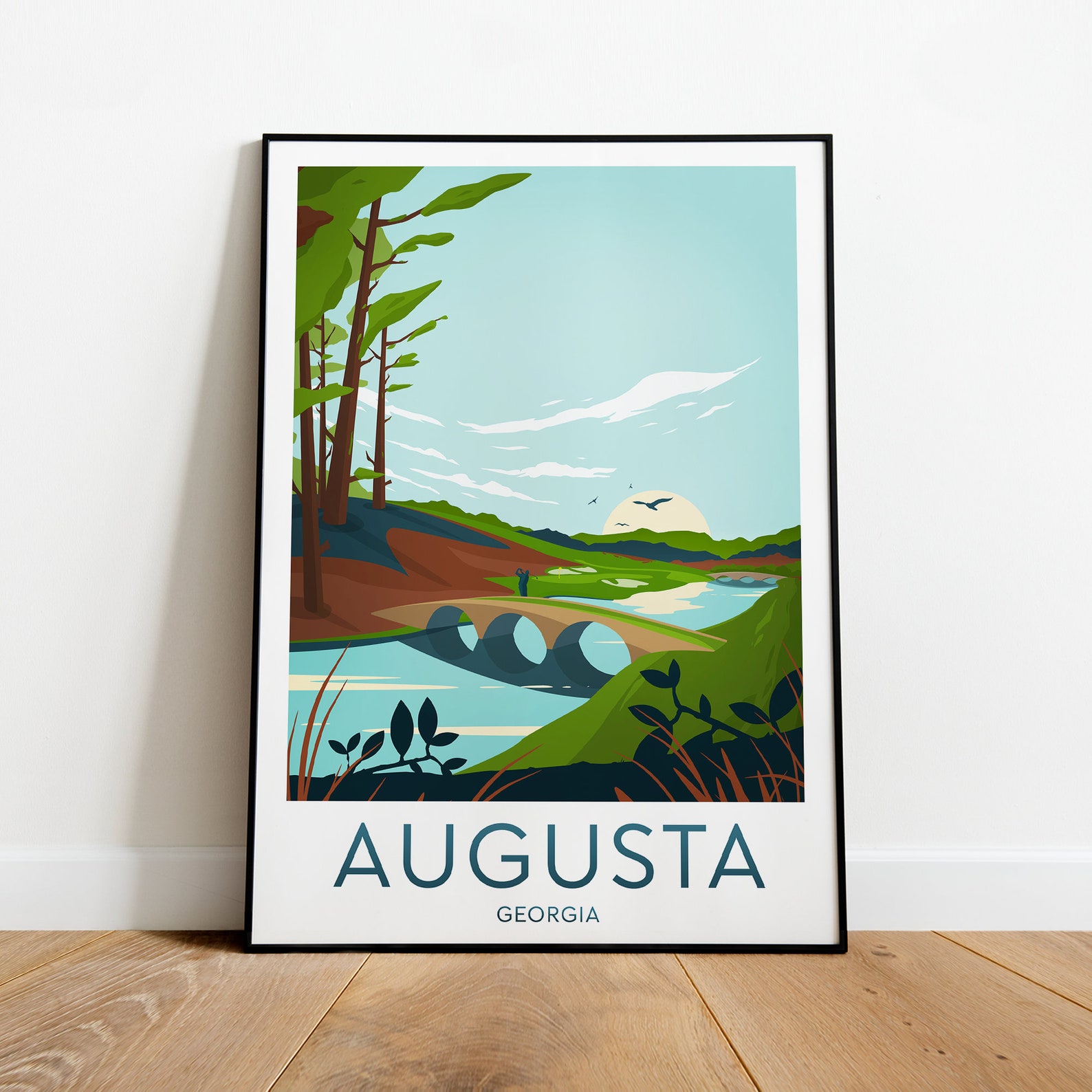 Augusta National Golf Club Print Georgia Augusta Poster - Etsy